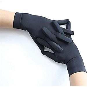 XJXJ Gaming Gloves Silicone Grip Anti-Slip Anti-Sweat Stoma Breathable Design Full Finger Gloves Perfect Comfortable Fi. rheumatoid arthritis gloves (Size : L)