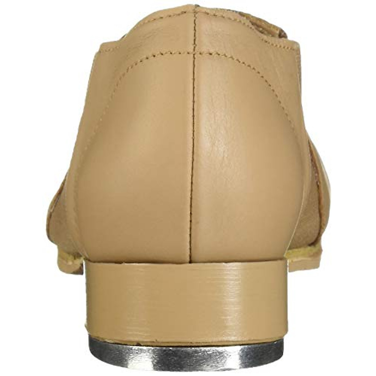 Leo Women's Slip-ON Jazz TAP Dance Shoe, tan, 6.5 Medium US