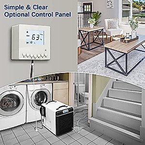 ALORAIR Basement/Crawlspace Dehumidifiers 198 PPD (Saturation), 90 Pints (AHAM), Condensate Pump, Auto Defrosting, Rare Earth Alloy Tube Evaporator