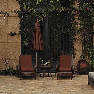 Classic Accessories Montlake FadeSafe Water-Resistant 48 x 18 x 3 Inch Outdoor Bench/Settee Cushion, Patio Furniture Swing Cushion, Heather Henna Red, Patio Loveseat Cushion