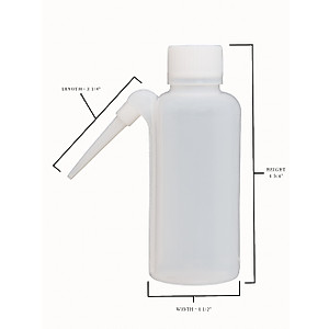 GSC International WB125-10 Wash Bottle, Graduated, 125ml, Pack of 10