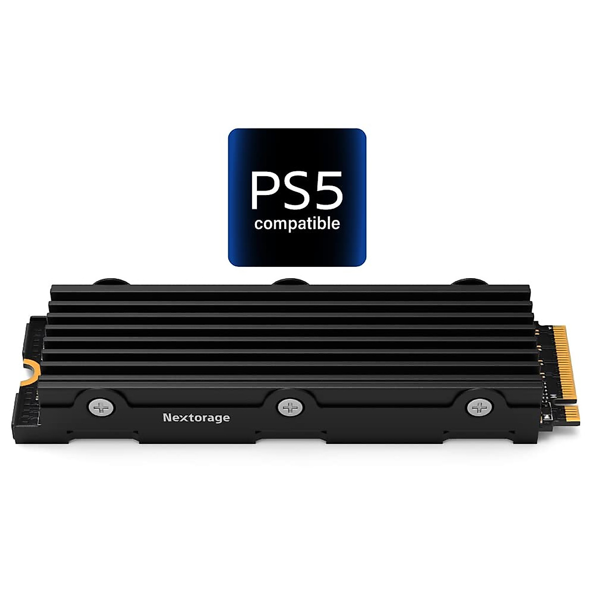 Nextorage Japan 2TB Internal SSD Work with Playstation 5 and PC M.2 2280 with Heatsink PCIe Gen4.0 NVMe NEM-PA2TB/N SYM Maximum Transfer Rate Read: 7300MB/s, Write: 6900MB/s Solid State Drive