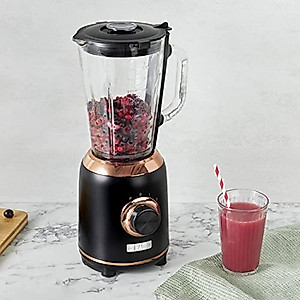 Haden 75038 Heritage 56 Ounce 5-Speed Retro Blender with Glass Jar, Black/Copper
