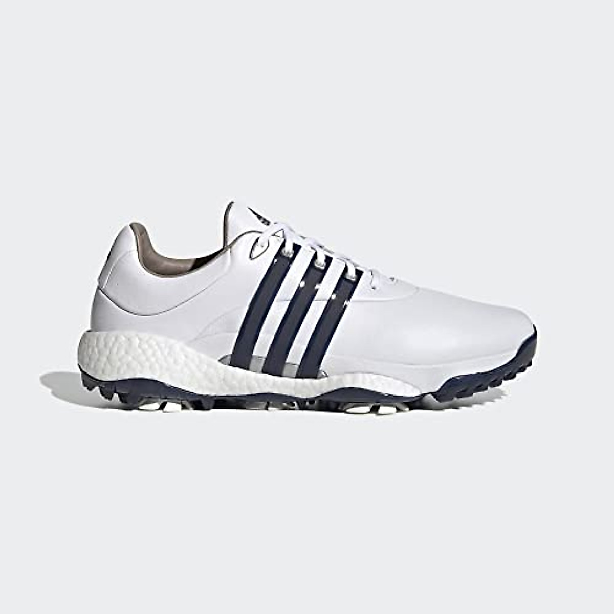 adidas Men's Tour360 22 Golf Shoes, Footwear White/Collegiate Navy/Silver Metallic, 8