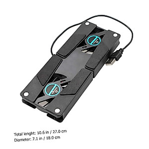 TIDTALEO 2pcs Heat Sink Anti-Slip Laptop Cooler Laptop Fan Stand Laptop Fan Cooling Stand Gaming Cooler Pad Laptop Cooler Pad Quiet Laptop Cooler Portable Fans Radiating Plate Notebook Abs