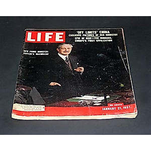 LIFE MAGAZINE JANUARY 21 1957 BRITISH PRIME MINISTER MACMILLAN