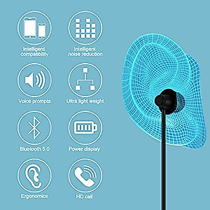 GOOJODOQ Bluetooth Sleep Headphones Bluetooth 5.0 Soft in-Ear Sleeping Earbuds,15 Hours Music time,Wireless Sleep Headsets with Built-in Mic for Insomnia, Side Sleeper, Gym, Relaxation and Sports