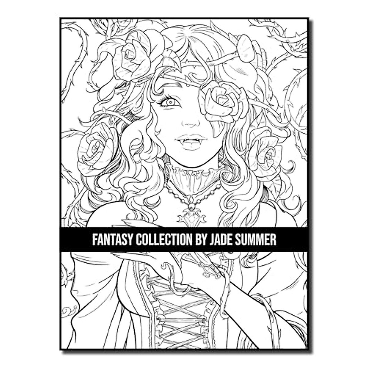 Fantasy Collection: An Adult Coloring Book with 100+ Incredible Coloring Pages of Mermaids, Fairies, Vampires, Dragons, and More!