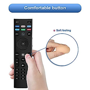 Universal Remote Control for All Vizio Smart TV, XRT140 for VIZIO All LED LCD HD 4K UHD HDR Smart TVs, Replacement XRT136 Smartcast D-Series E-Series M-Series P/PX-Series V-Series, No Setup Required
