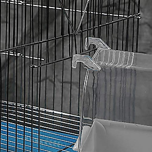 kathson Bird Cage Bath Parakeet Bathing Tube for Budgie Conure Parakeet Finch Canary Cockatiel Parrot Lovebird (Random Color)