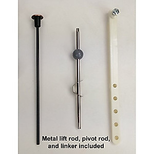 Builders Shoppe 2320TB Bathroom Faucet Vanity Sink Plastic Pop-Up Drain Assembly with Overflow Oil Rubbed Bronze Finish