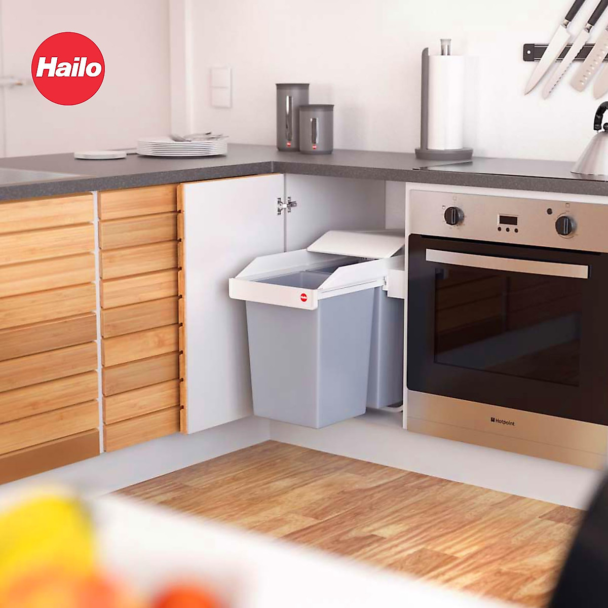 Hailo 3659-001 Multi-Box Duo L, Cream White, Set of 1, Cremeweiß