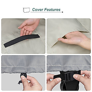 STEECA Patio Prep Table Cover for 30 Inch Keter Unity Small Portable Table, Waterproof Outdoor Dining Cart Table Cover 30L x 23W x 34H inch