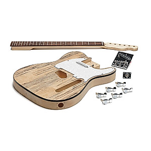 Solo TCK-1SM DIY Electric Guitar Kit With Spalted Maple Top