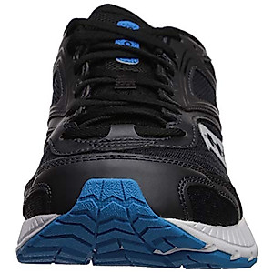 Saucony Men's Versafoam Cohesion 12 Road Running Shoe, black/blue, 11.5 M US