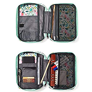 Bible Cover Case for Women Girls Ladies Scripture Bag Lds Teens Book protective Carrying Carrier with Pockets Large Medium Standard Size Catholic Church Religious journaling organizer Mothers Mom Gift