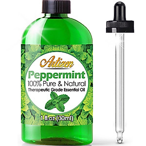 Artizen 30ml Oils - Peppermint Essential Oil, 100% Pure and Natural, Premium Quality Peppermint Oil - Perfect Relaxation - 1 Fluid Ounce
