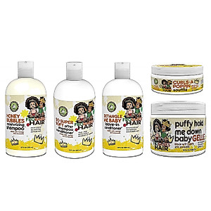 Frobabies Hair FroBabies Hair So Super Soft and Moisturizing Hair Products Combo (SHAMPOO&LEAVEIN-COND&GELLE&SOUFFLE&CONDITIONER) (SH&COND&LEAVEI