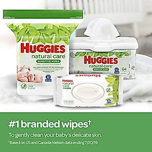 Huggies Natural Care, Baby Wipes, Unscented, 32 Count