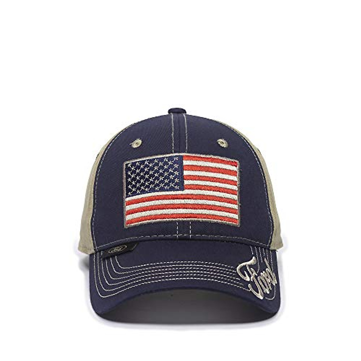 Outdoor Cap FRD10A, Navy/Khaki, One Size Fits Most