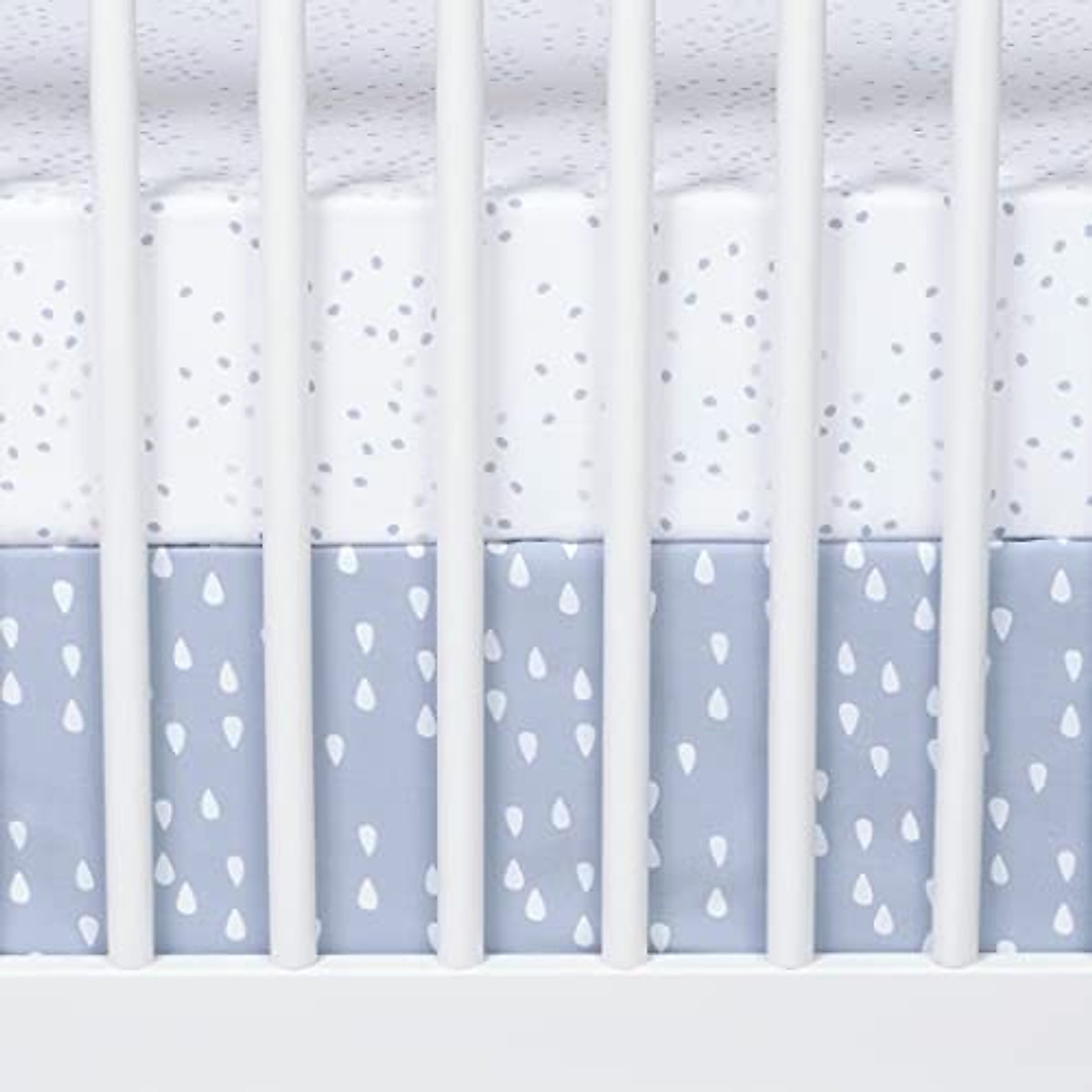 Trend Lab Modern Baby Crib Bedding Set for Boys or Girls | Save The Polar Bears 4 Piece Nursery Décor Quilt, 2 Fitted Crib Sheets, and Dust Ruffle Skirt - Grey, 80005