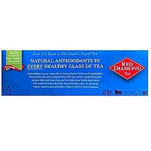 Red Diamond Tea All Natural 2-24ct Boxes Family Size Pekoe Antioxidants
