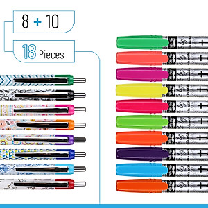 Mr. Pen- Bible Journaling Kit, 18 Pack (10 Bible Gel Highlighter, 8 Bible Pens), Bible Highlighters and Pens No Bleed, Gel Highlighters, Bible Pens, Bible Pens and Highlighters No Bleed, Gifts, Gift