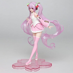 Siesdio Miku Sakura Figure Pink Version Anime Figure Birthday Gift New Figure Sakura Skirt Pink Doll7.87inch