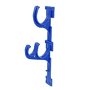 Swim Pool Pole Hanger, Swimming Pool Hooks Holder with Screws Plastic Hook for Telescopic Poles Skimmers Vacuum Hose Nets Brushes Support Hangers Garden Tools Accessories