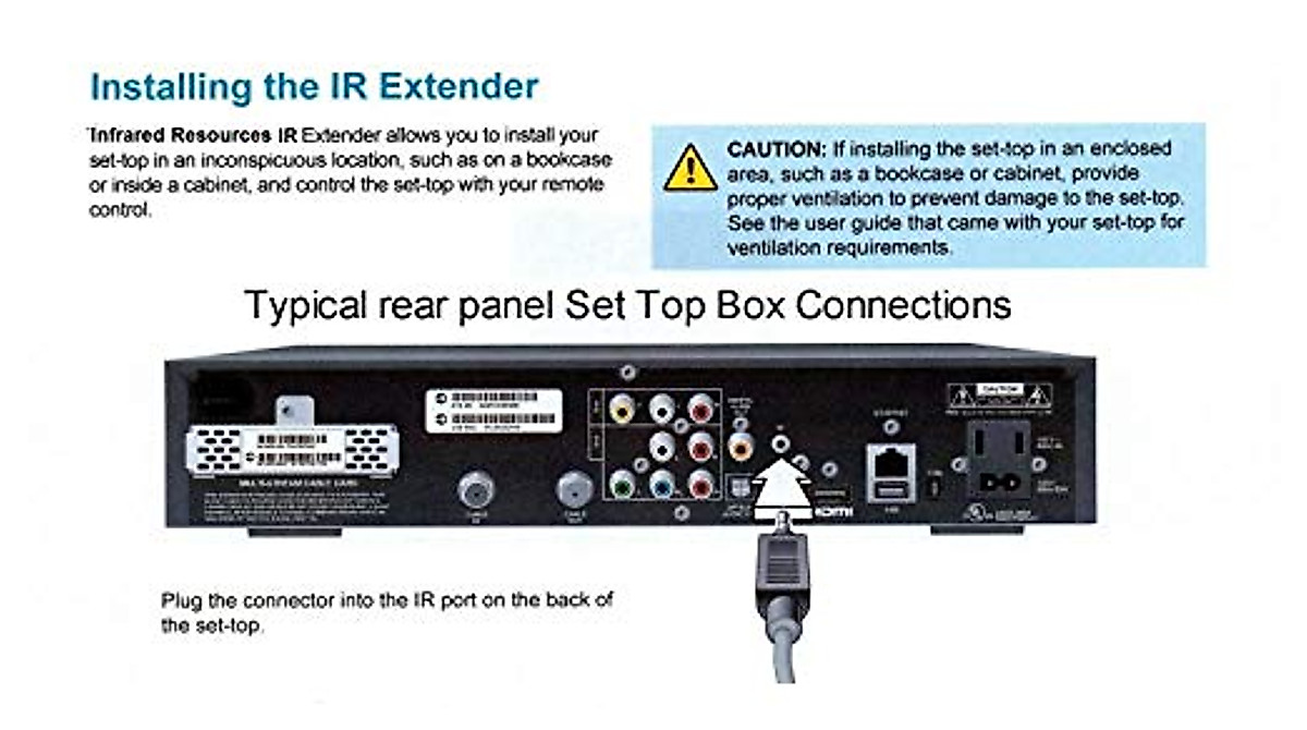 Infrared Resources Universal IR Extender for Verizon, Comcast & More