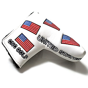 CNC GOLF USA Flag Putter Cover Headcover for Scotty Cameron Taylormade Odyssey Blade