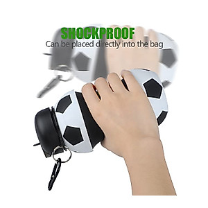 Louis Donné 12.4 x 10.3 x 9.7 cm folding silicon Soccer Water Bottle 100 percent food grade Collapsible Soccer Toddler Water Bottle with Carabiner for School outdoor Birthday Gifts for Boys and Girls