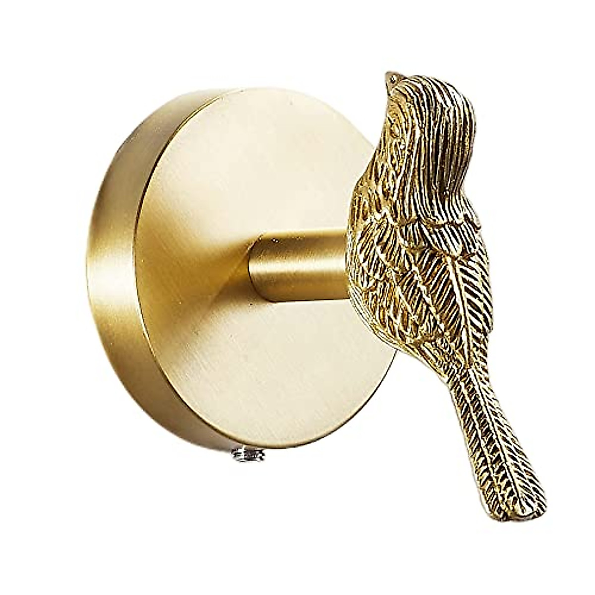 Brass Hooks, Gold BrassTowel Hooks,Brass Decorative Hooks,Gold Brass Coat Hooks Wall Mounted,Gold Brass Bird Coat Wall Hooks, Brushed Brass Wall Hooks for Towel, Coat ,Robe, Hat ,Keys,Bag,Scarf