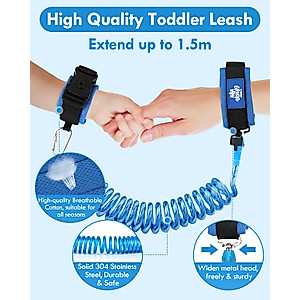 Lehoo Castle Toddler Leash for Walking, Baby Leashes for Toddlers 4-in-1, Kid Harness with Leash, Child Safety Leash Anti Lost Wrist Link (Whale)
