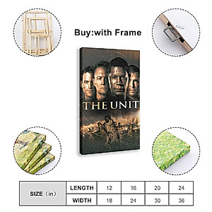 The Unit TV Series Poster Classic Restaurant Corridor Decoration 2 Canvas Poster Wall Art Decor Print Picture Paintings for Living Room Bedroom Decoration Frame:24×36inch(60×90cm)