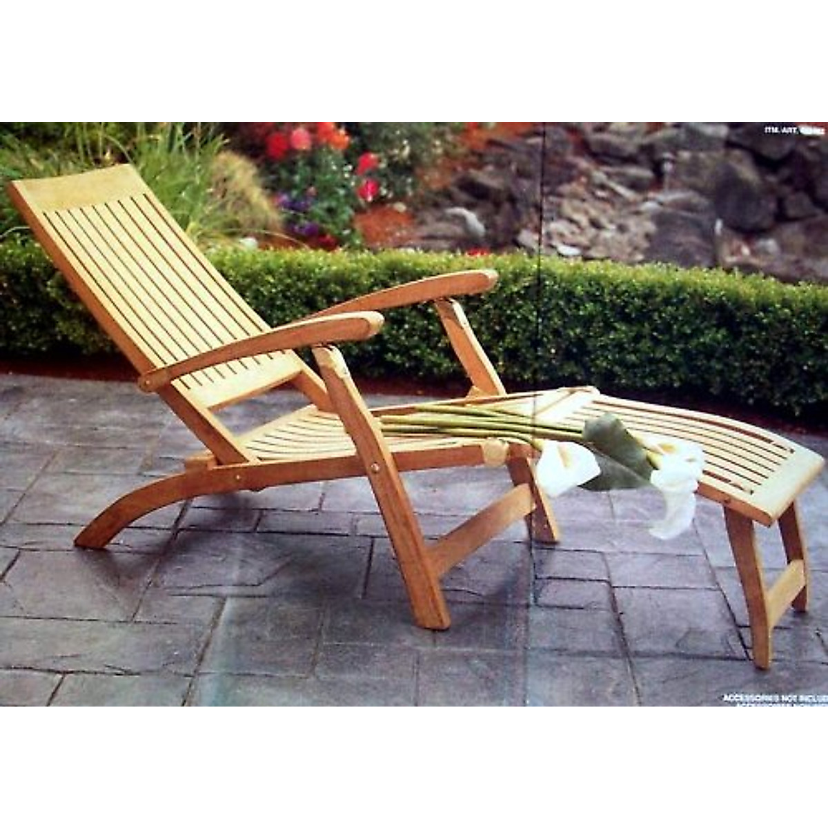 Multi Position Steamer Lounger Chair Grade-A Teak Wood - Furniture only #WFCHST