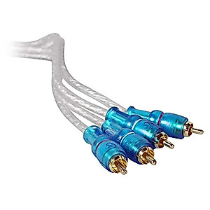 Rockville MRCA6 6 Foot Twisted Pair Marine/Boat RCA Cable 100% Copper, Split Pin