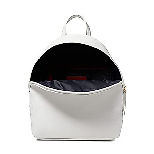 Tommy Hilfiger Adrienne II Small Dome Backpack Pebble PVC White Greige One Size