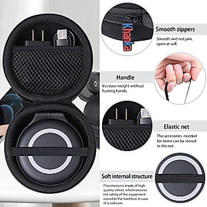 Khanka Hard Travel Case Replacement for UCOMX Nano Magnetic 2 in 1 Wireless Charger, Wireless Folding Charging Station, Case Only (Black)