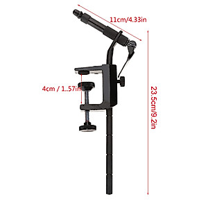 Serlium Fishing Vise, Fly Tying Vise Iron Rotation Fly Lure Tackle DIY Tool with Adjustable Clamp Tackle Fishing Accessory