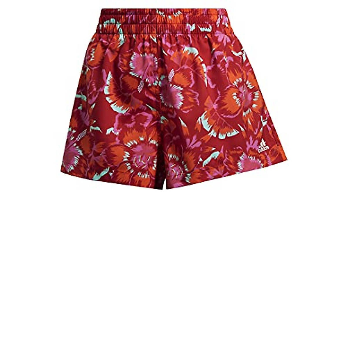 adidas,Womens,Farm Shorts,Bold Red/White,X-Large