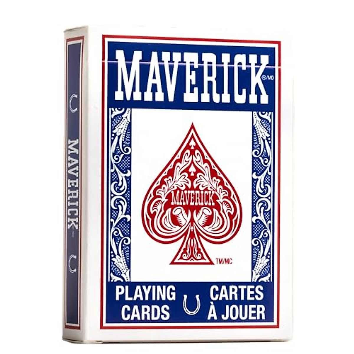 Maverick Playing Cards, Standard Index, Red and Blue, 12 Pack