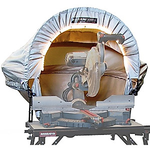 Rousseau 5000-L Lighted Dust Solution For Miter Saws, Silver