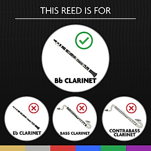 Légère Reeds - Bb Clarinet Reed, European Cut, Strength 3.00 (BBES3.00) - Premium Synthetic Woodwind Reed
