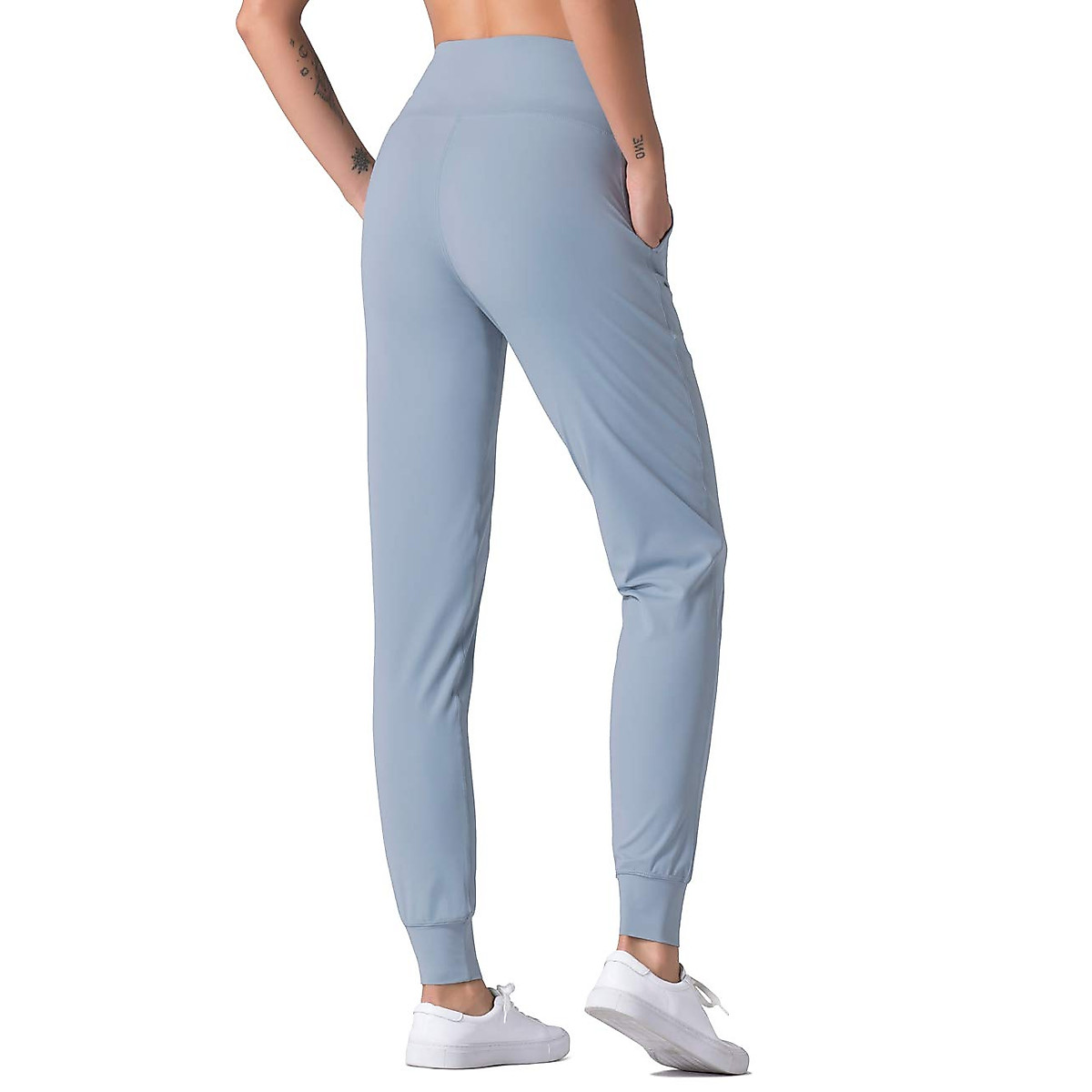 Dragon Fit Joggers for Women with Pockets,High Waist Workout Yoga Tapered Sweatpants Women's Lounge Pants (X-Large, Joggers78-Demin Blue)