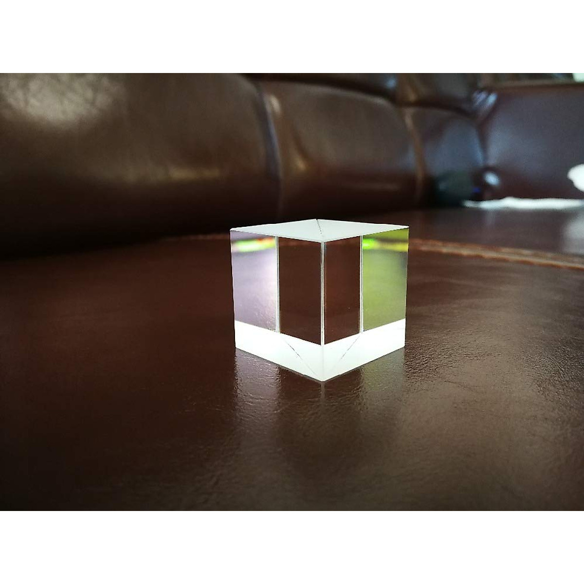 Beam Splitter Prism（BS）Optical Glass NBK7 Dichroic Prism Ratio 50:50,Precision Optical Instrument, Cube 25.4x25.4 x25.4mm Accept Customization