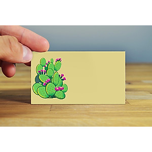 Stonehouse Collection | Prickly Pear Cactus Table Tent Cards | Desert Cactus Place Cards | Southwest Name Cards | Place Setting | Desert Southwest Parties, Celebrations | (Prickly Pear Cactus)