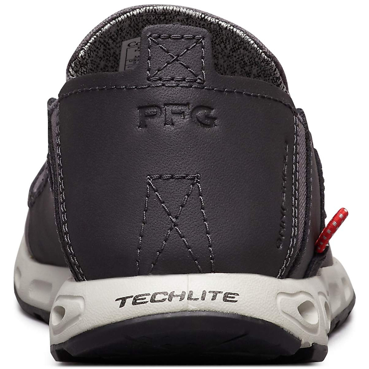 Columbia Mens Bahama Vent PFG Boat Shoe, Titanium MHW/Bright Red, 10.5 US