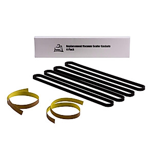 Repair Kit for FoodSaver: Upper/Lower Gasket, Heat Strip Replacement - 4 Foam Gaskets, 2 Strips Fits V2200, V2400, V2800, V3000, V3200 Series Vacuum Sealers Replaces Food Saver T910-00075 by OutOfAir