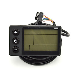 Electric Motor Controller, E-Bike Hub Motor Controller, 36V-48V Waterproof LCD Display Panel Brushless Controller Kit for Electric Bicycle Scooter